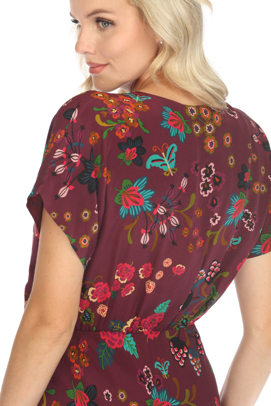 Floral Silk Maxi Dress with Empire Waist | Johnny Was — AfterRetail