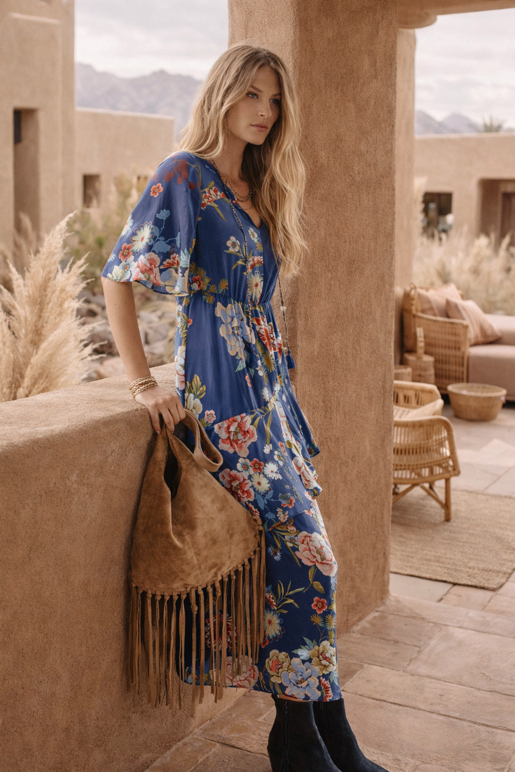 Buy Women's Johnny Was Florean Silk Midi Dress C32125-7 — AfterRetail