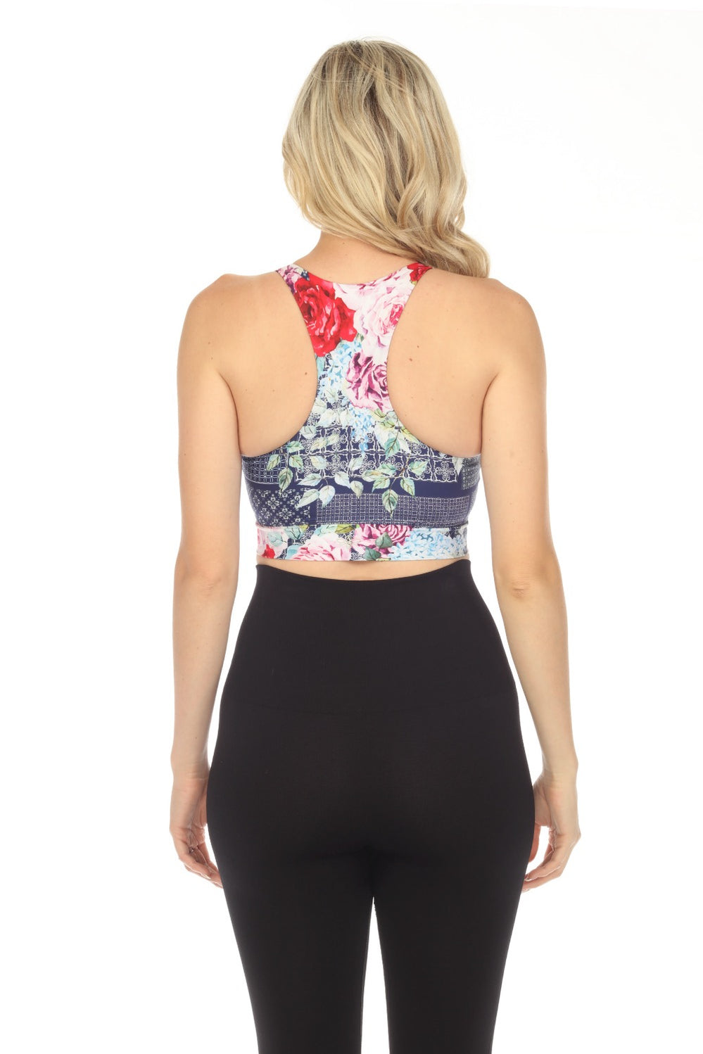 Women's Bee Active Rose Patch Sports Bra | Johnny Was — AfterRetail