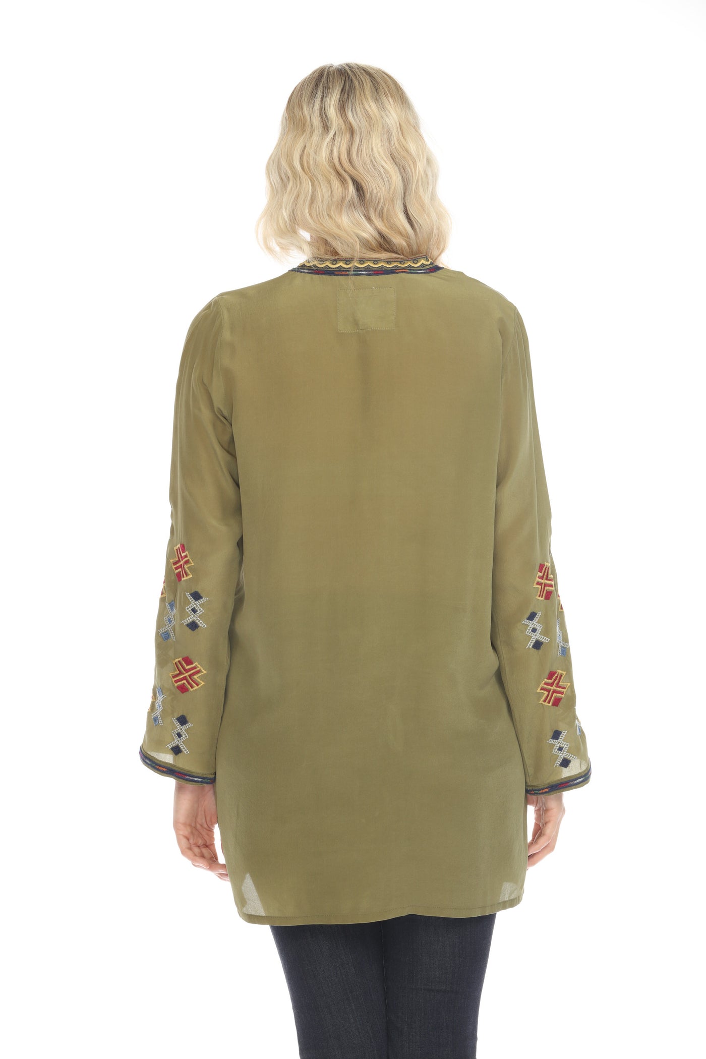 Women's Miraz Embroidered Silk Tunic Top | Johnny Was Biya — AfterRetail