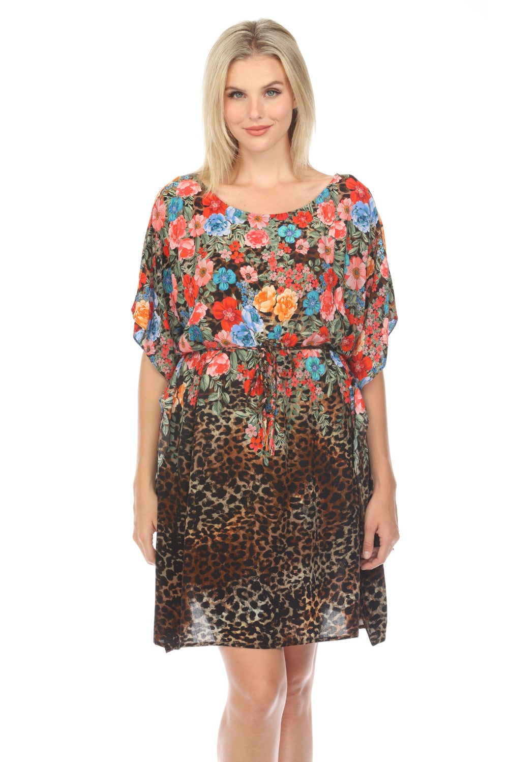Cheetah Mini Dress with Braided Waist Tie | Johnny Was — AfterRetail