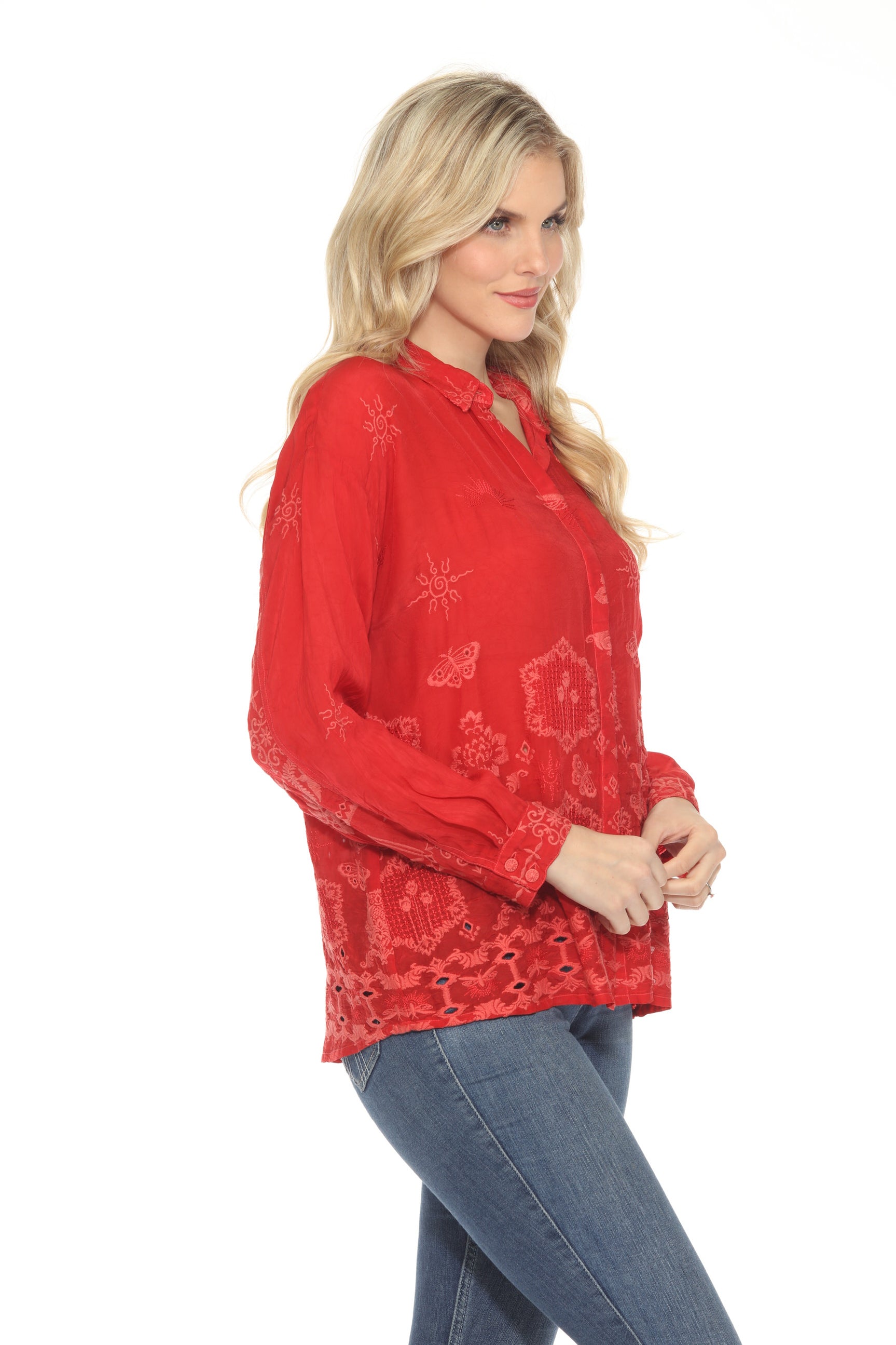 Buy Johnny Was Firefly Glow Slim Audrey Button Down Shirt C18824-6 ...