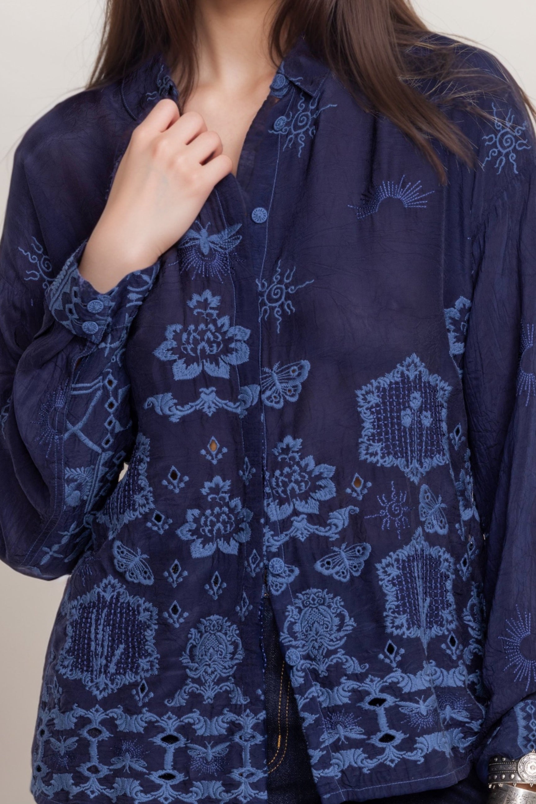 Women's Firefly Glow Slim Audrey Button Down C18824-8 | Johnny Was ...