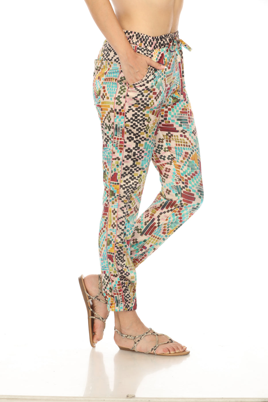 Women's Genora Paneled Jogger Pants C64324A8 | Johnny Was — AfterRetail