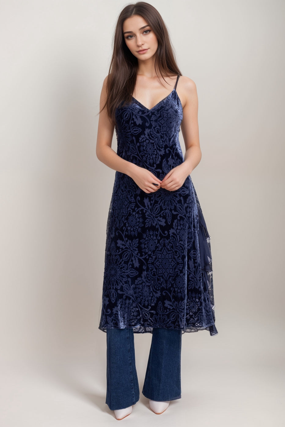 Women's Ceecee Ruffle Slip Dress L37124 | Jade by Johnny Was — AfterRetail