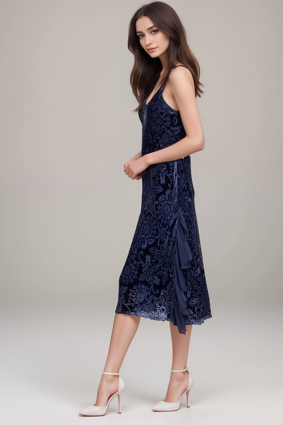 Women's Ceecee Ruffle Slip Dress L37124 | Jade by Johnny Was — AfterRetail