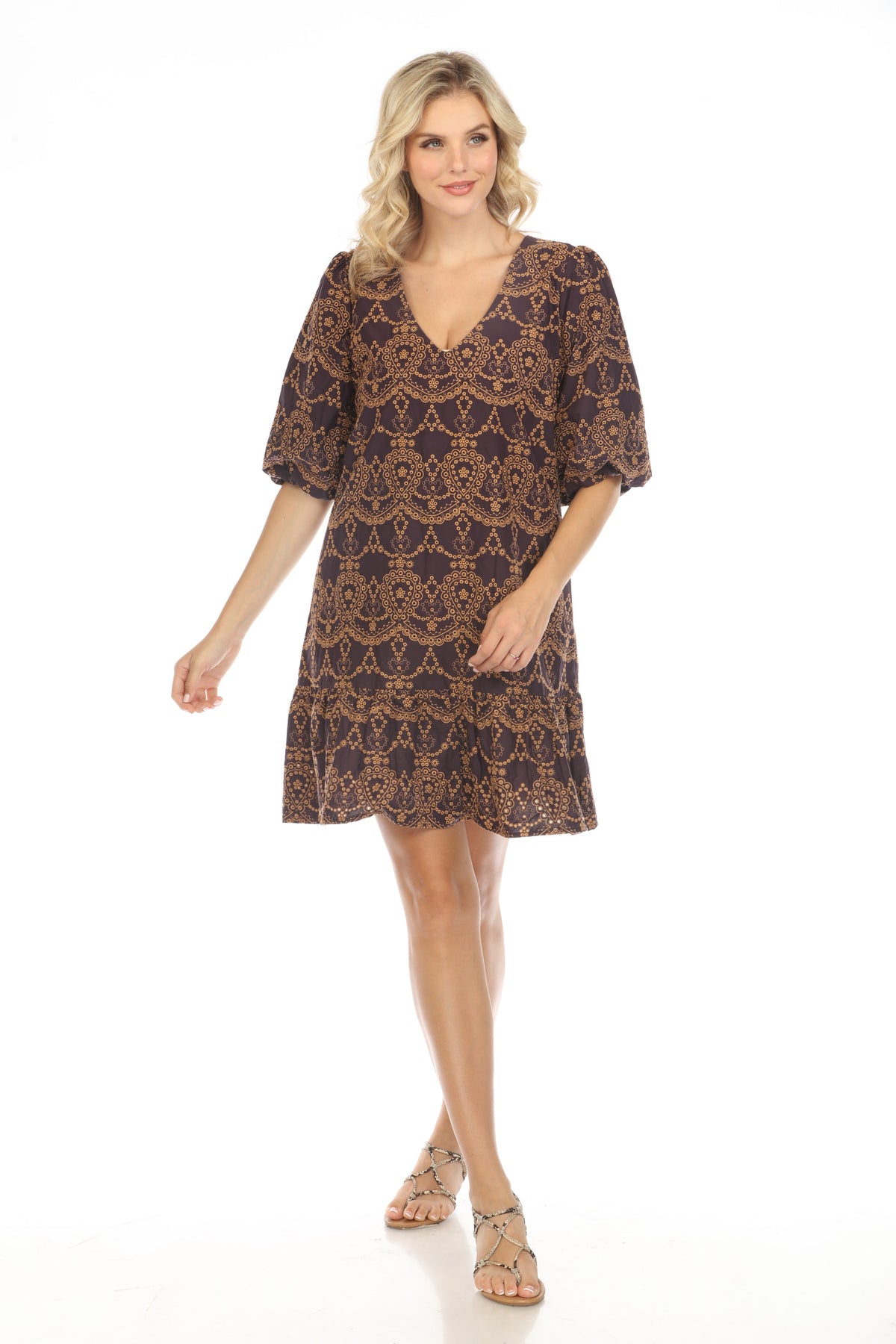 Jade Elora Eyelet Mini Dress | Johnny Was — AfterRetail