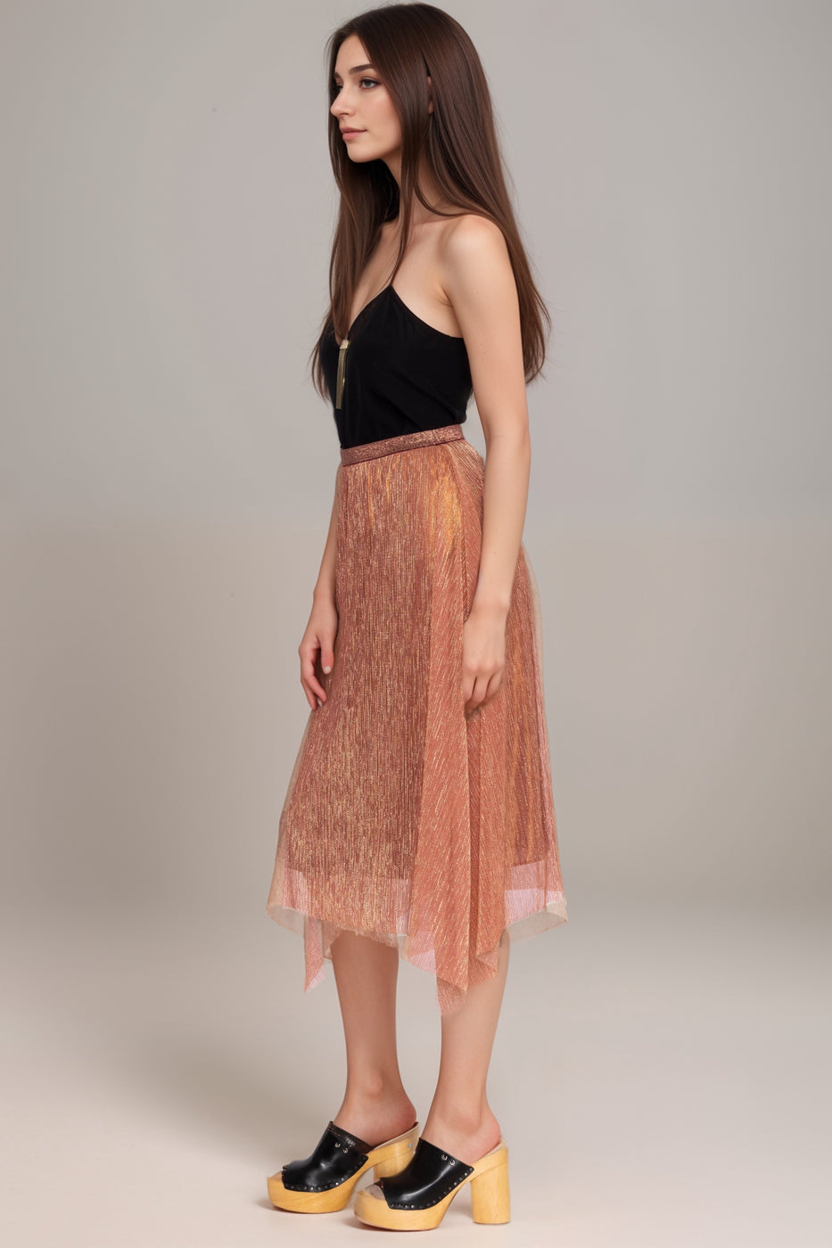Women's Jillian Handkerchief Midi Skirt L76024 | Jade by Johnny Was ...