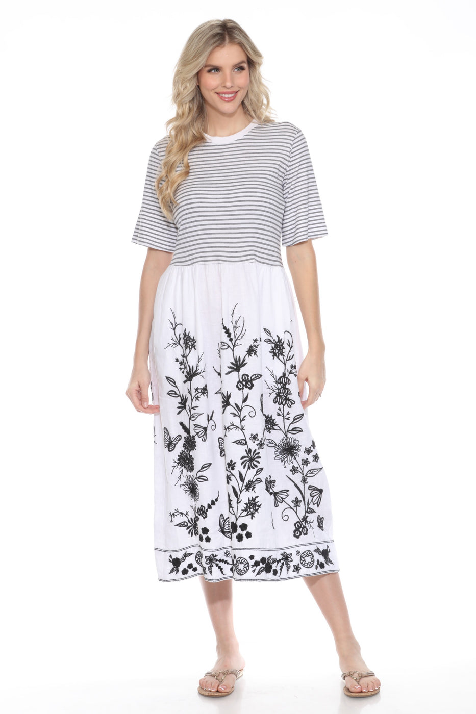 Women's JWLA Domingo Linen Knit Mix Dress J31724 | Johnny Was — AfterRetail
