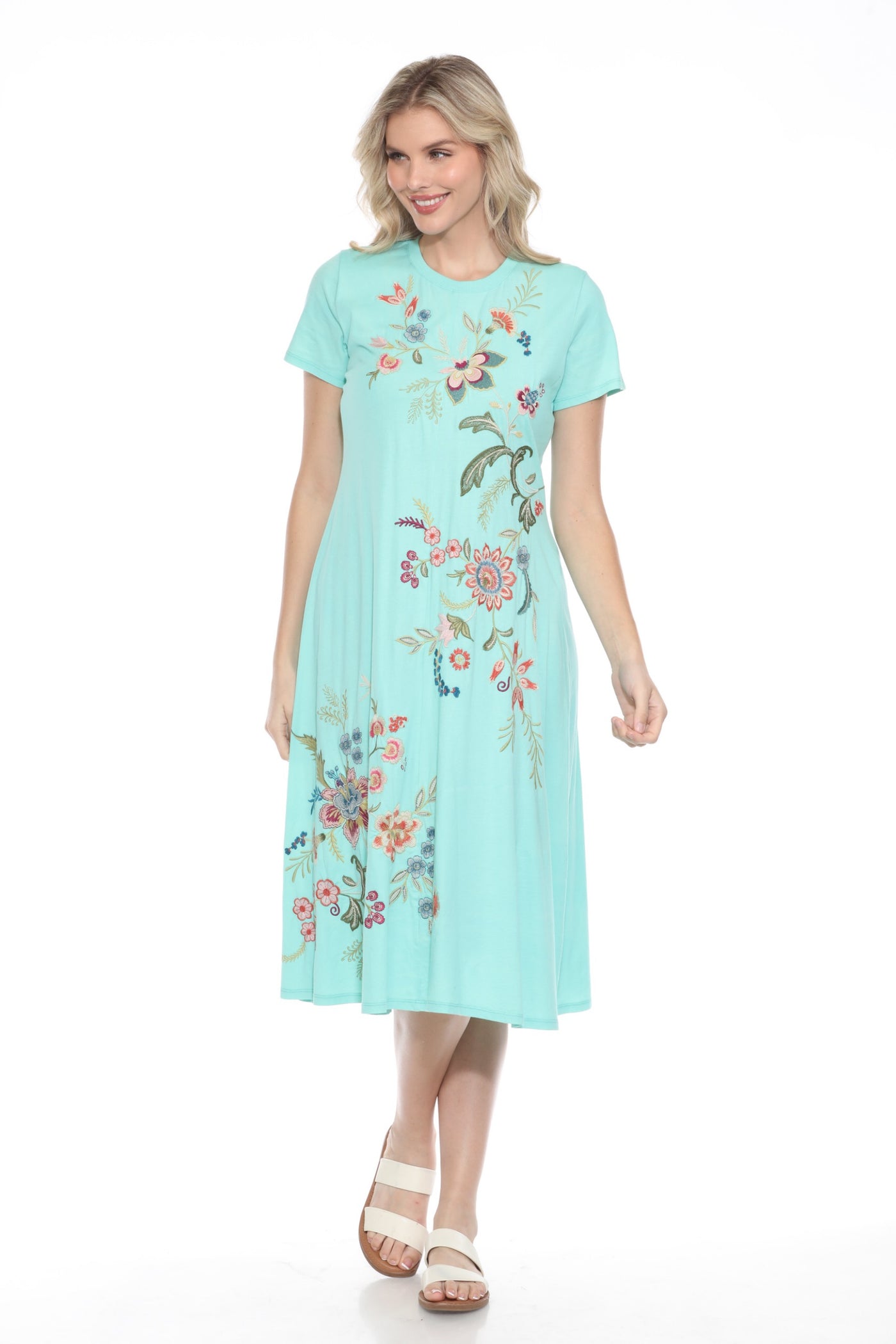 Women's JWLA Julianna Crew Neck Swing Dress J33024 | Johnny Was ...