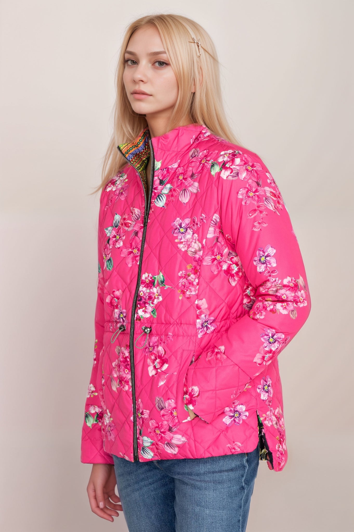 Johnny Was Maydi Parka Jacket – Reversible Quilted Floral Outerwear ...