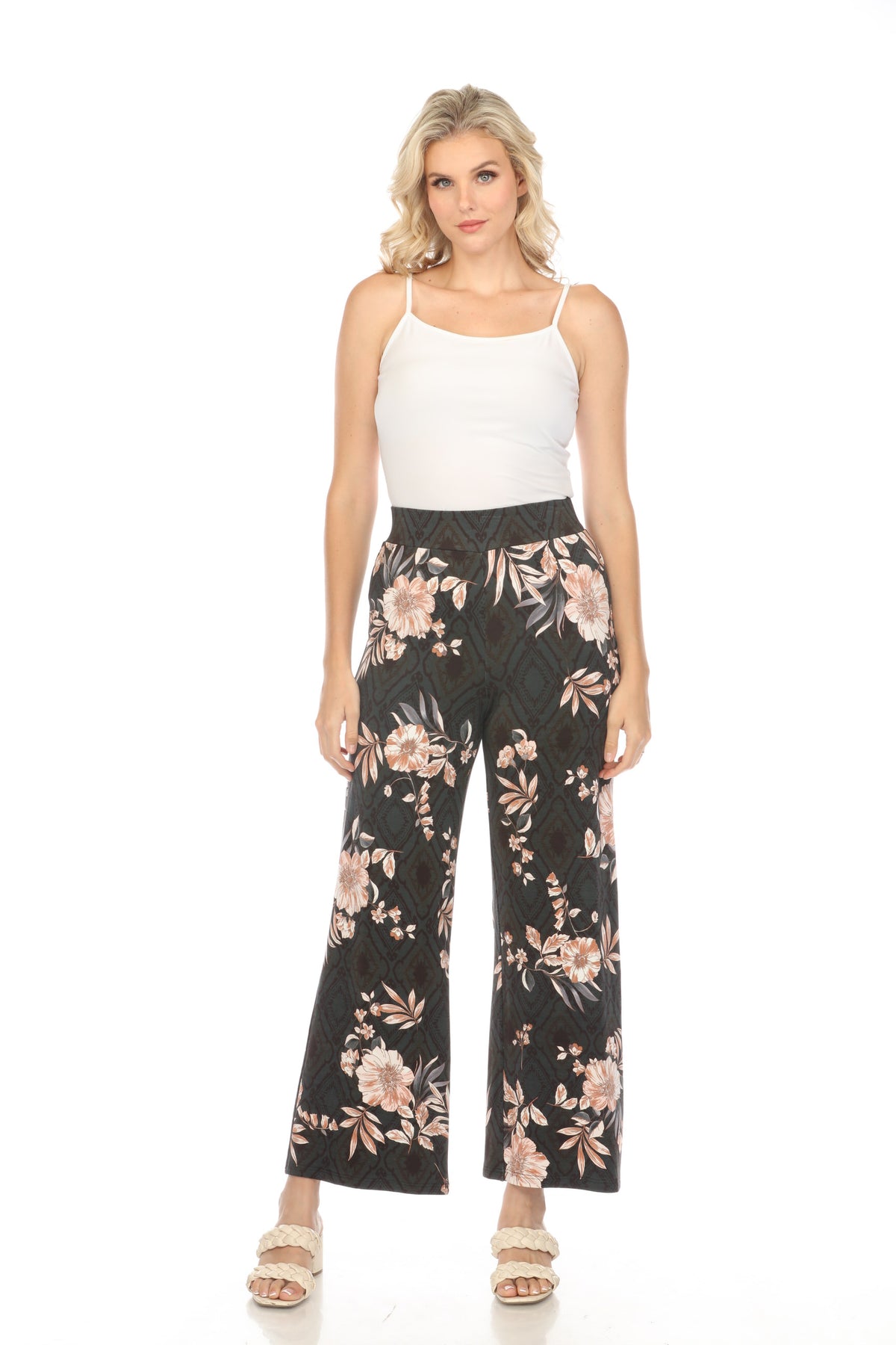 Johnny Was Nido Floral Pull On Wide Leg Pants Boho Chic T63823 ...