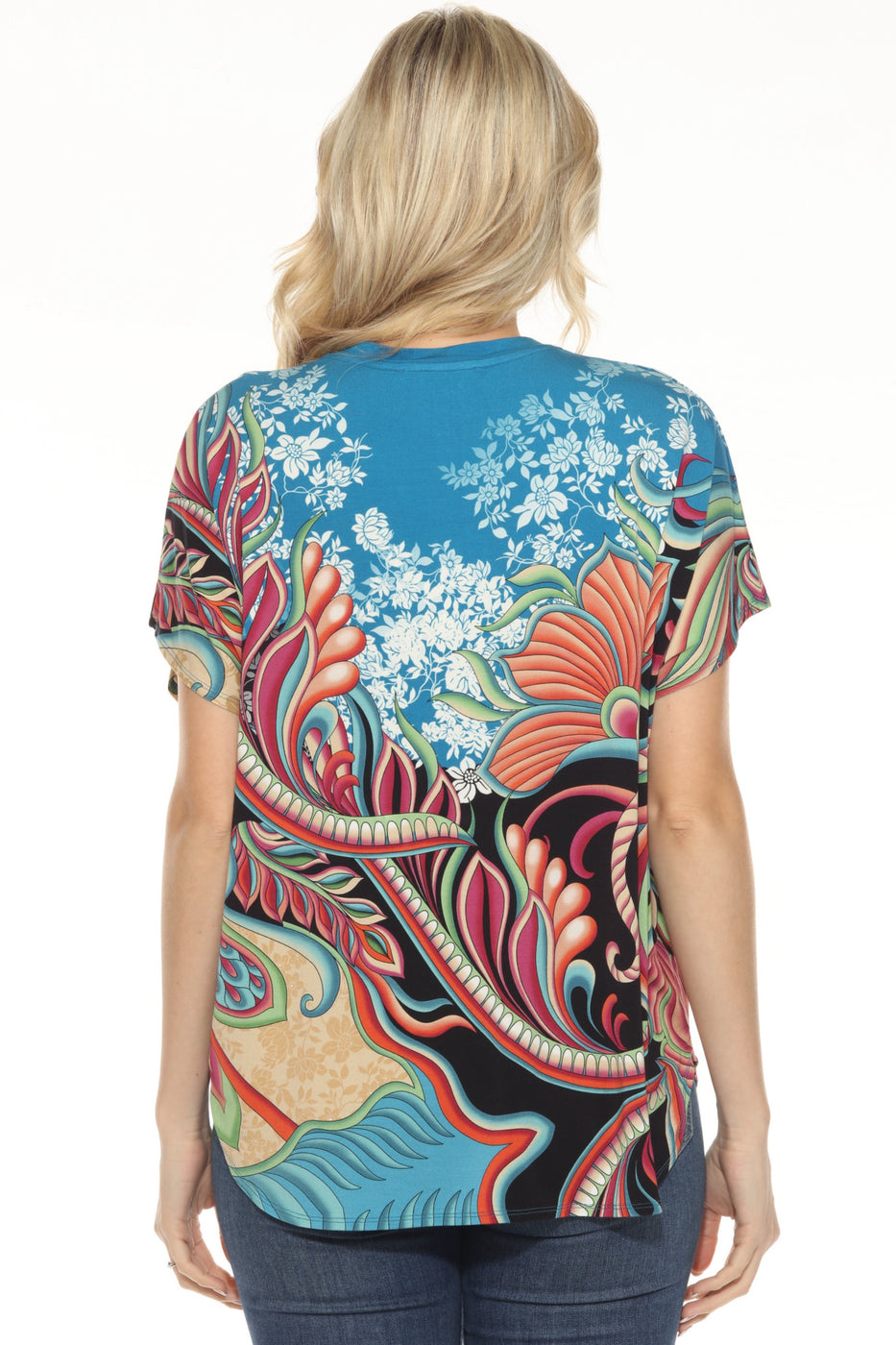 Johnny Was Janie Favorite Draped Tee | Women's T-Shirt with Batwing ...