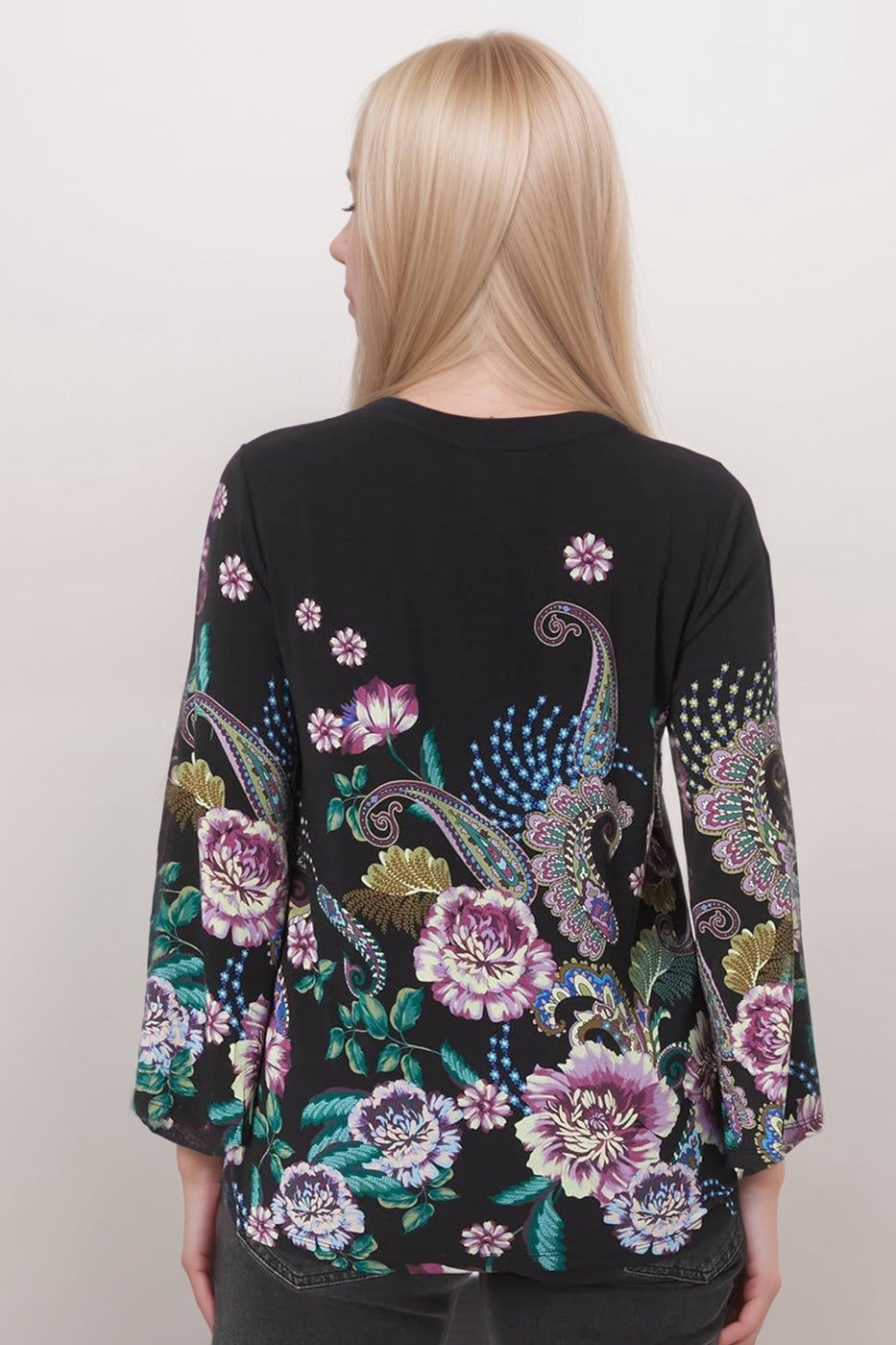Women's The Janie Favorite Kimono Sleeve Tee T12024-O | Johnny Was ...