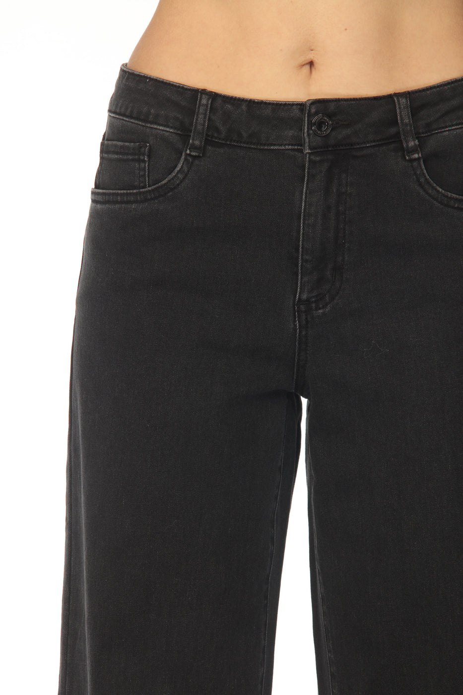 Buy Joseph Ribkoff Charcoal Grey Embellished Wide Leg Jeans 253988 ...