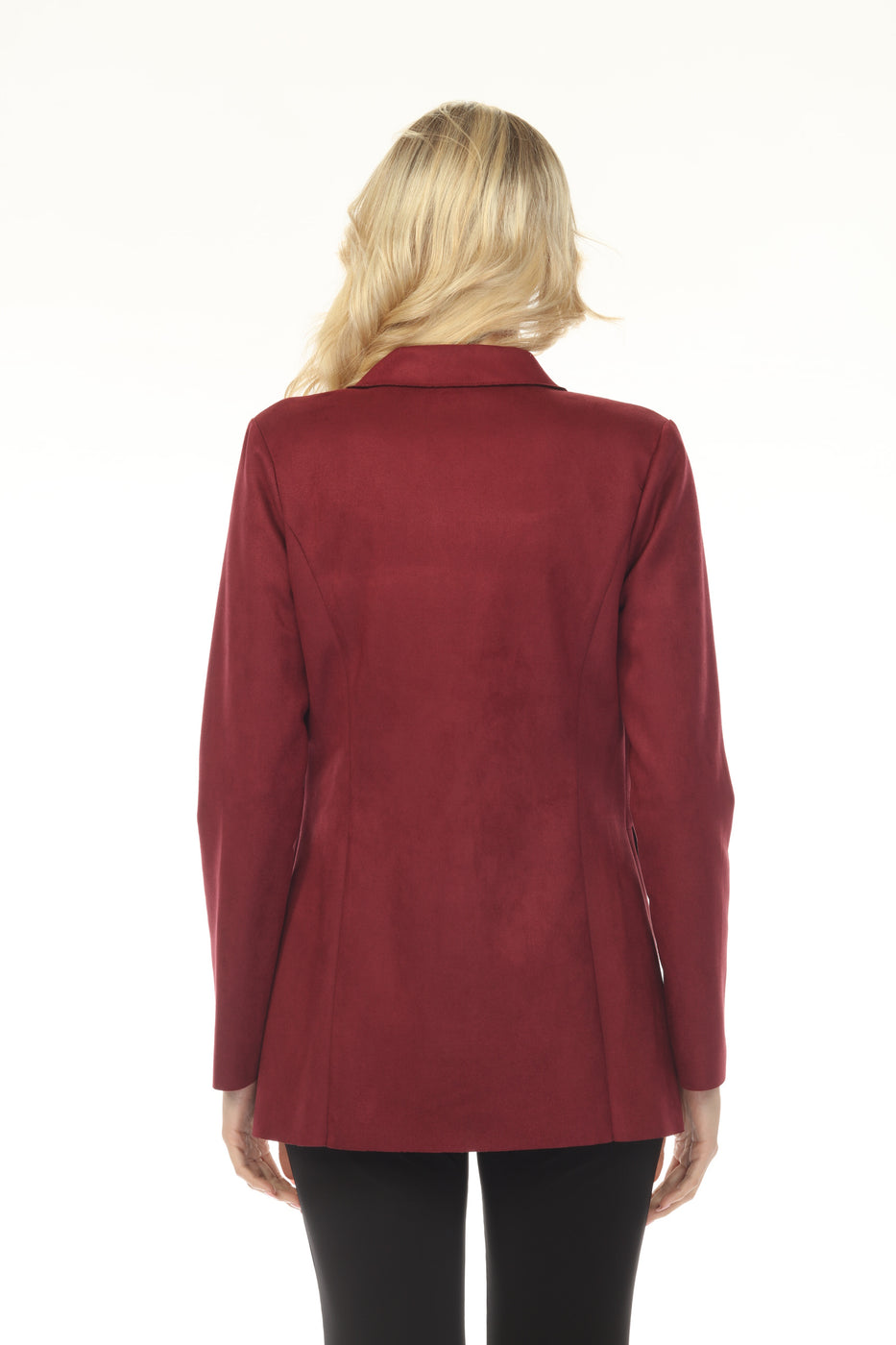 Buy Joseph Ribkoff Merlot Scuba Suede Blazer Jacket 253194 — AfterRetail
