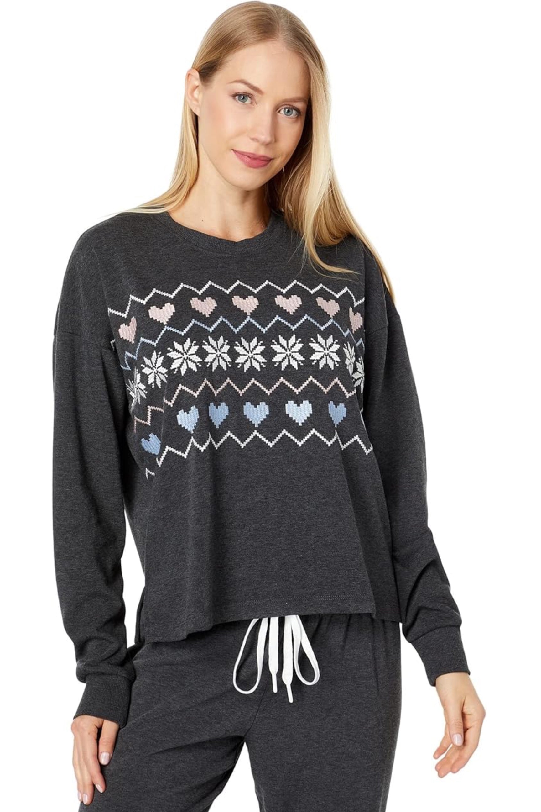 PJ Salvage Grey Summit View Long Sleeve Top RESVLS1 — AfterRetail
