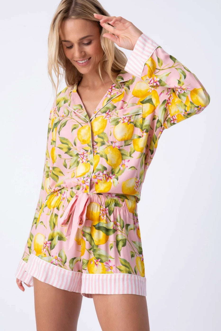 PJ Salvage Lemon In Full Bloom Pajama Short RNFBS1 — AfterRetail